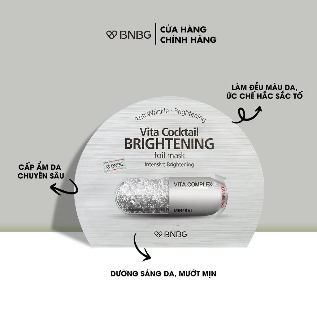 Mặt Nạ Hỗ Trợ Sáng Da BNBG Vita Cocktail Brightening Foil Mask ...