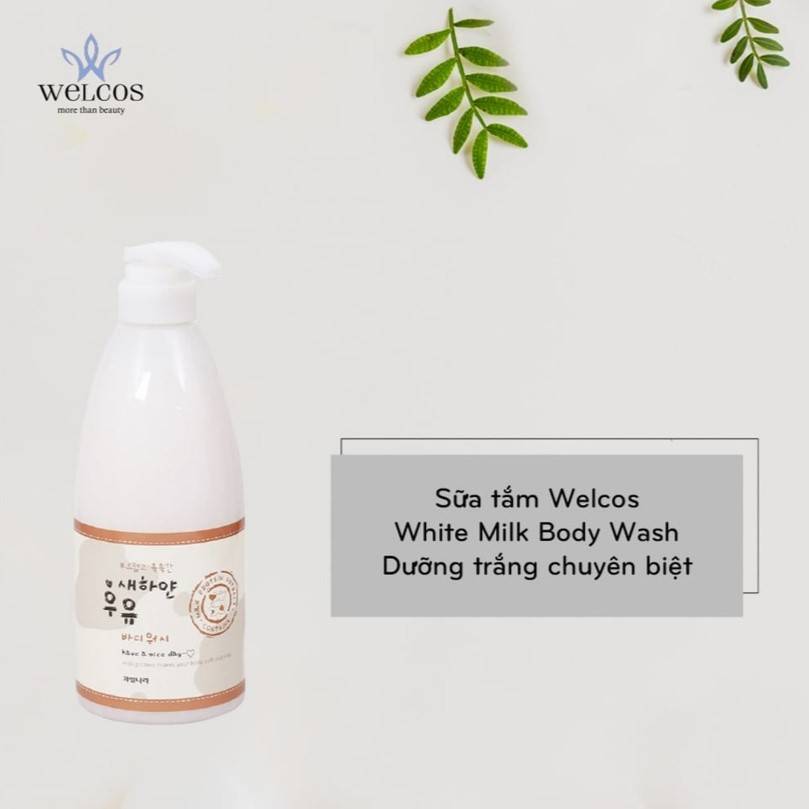Sữa Tắm trắng da Welcos 740g