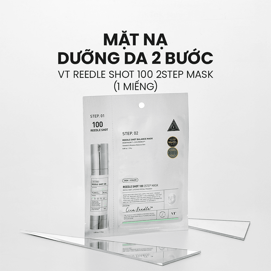 Mặt Nạ Dưỡng Da 2 Bước Vt Reedle Shot 100 2step Mask