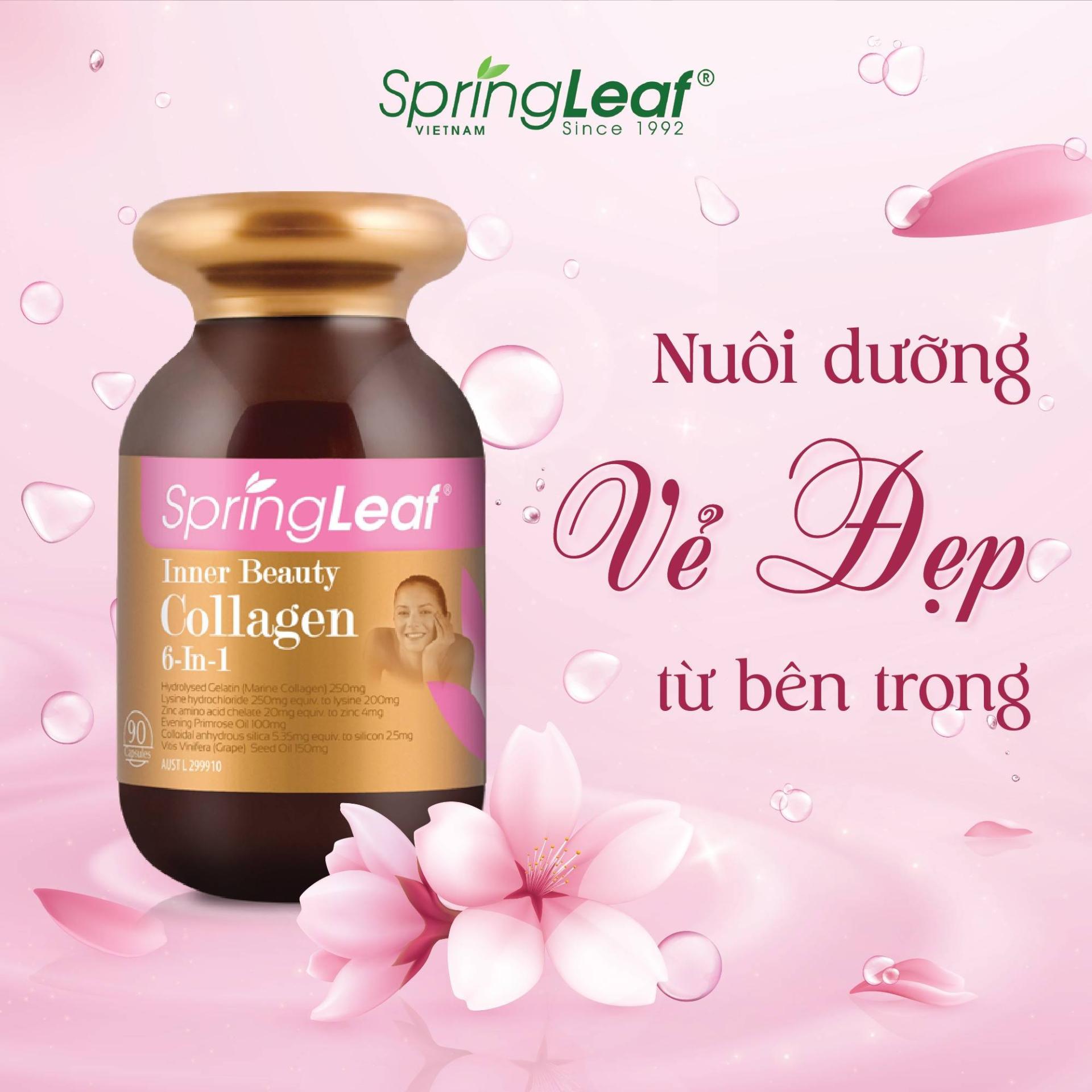 Thực Phẩm Bảo Vệ Sức Khỏe Springleaf Inner Beauty Collagen 6 In 1 Hỗ ...