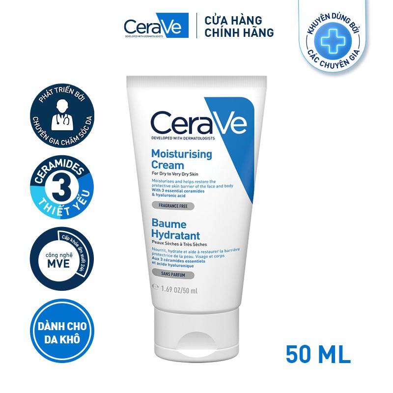 KEM DƯỠNG ẨM DÀNH CHO DA KHÔ CERAVE 50ML