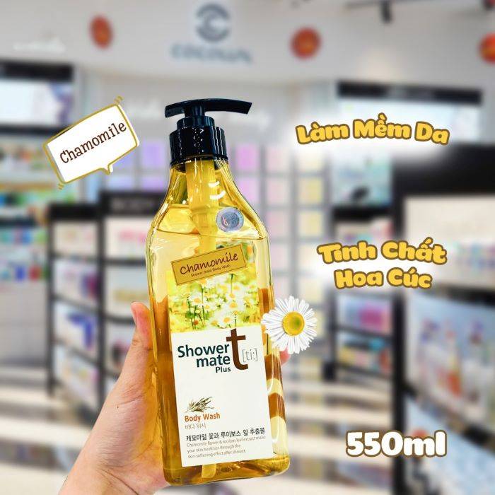 Sữa Tắm Cao Cấp Hàn Quốc Shower Mate Chamomile (Hoa Cúc) Chai 550G