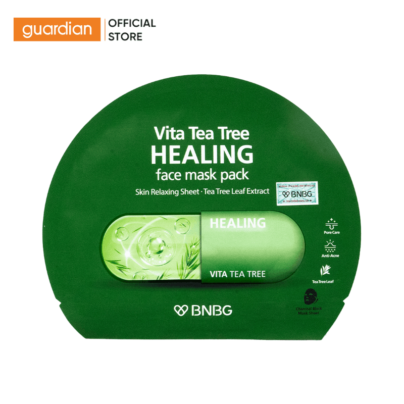 Mặt nạ BNBG Vita Tea Tree Healing Face Mask Pack Tràm Trà Thải Độc Da,