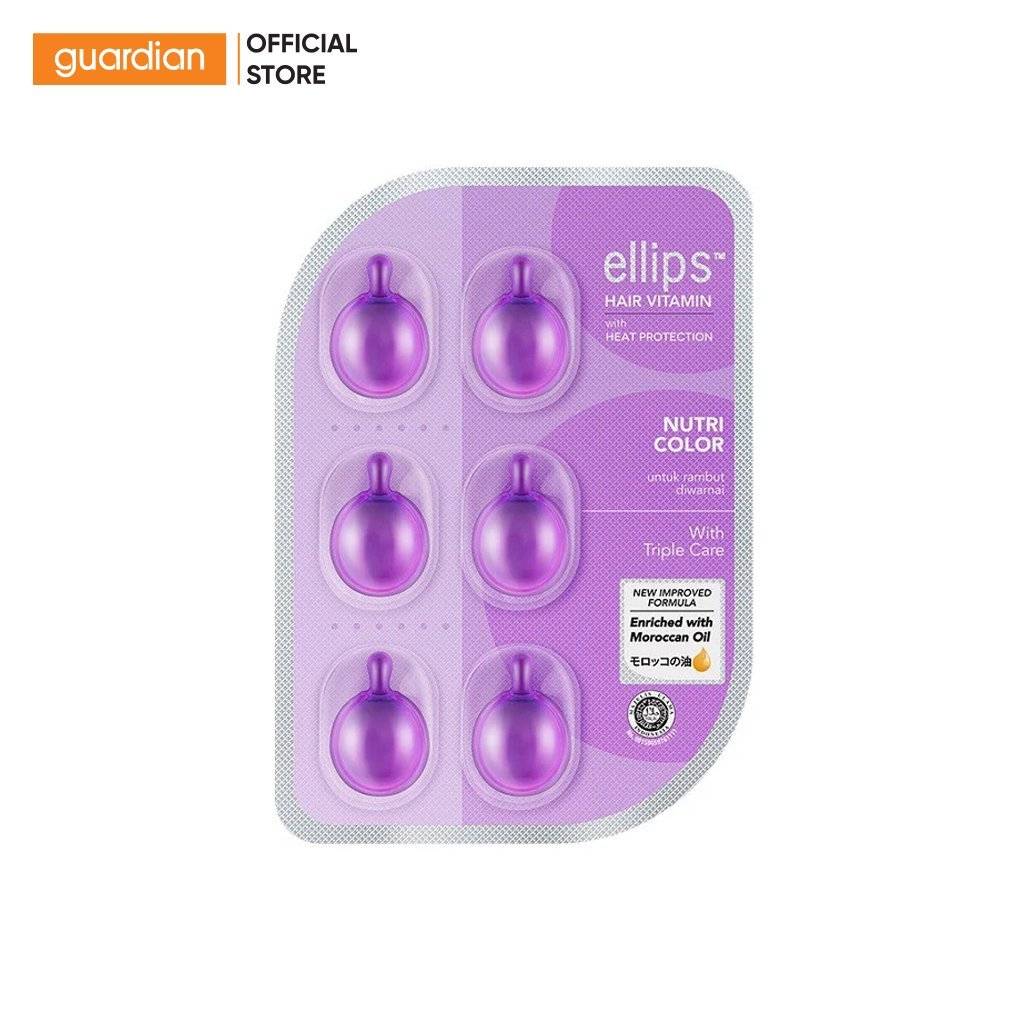 Serum Dưỡng Cho Tóc Nhuộm Ellips Hair Vitamin Moroccan Oil Nutri Color
