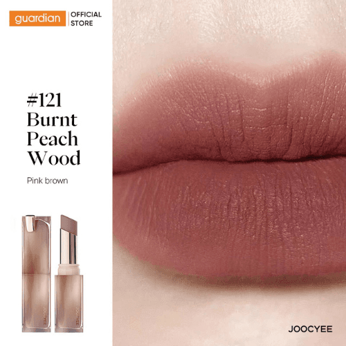 Son Thỏi Mịn Lì Joocyee Muddy Rouge - 121 Burnt Peach Wood 3.2g