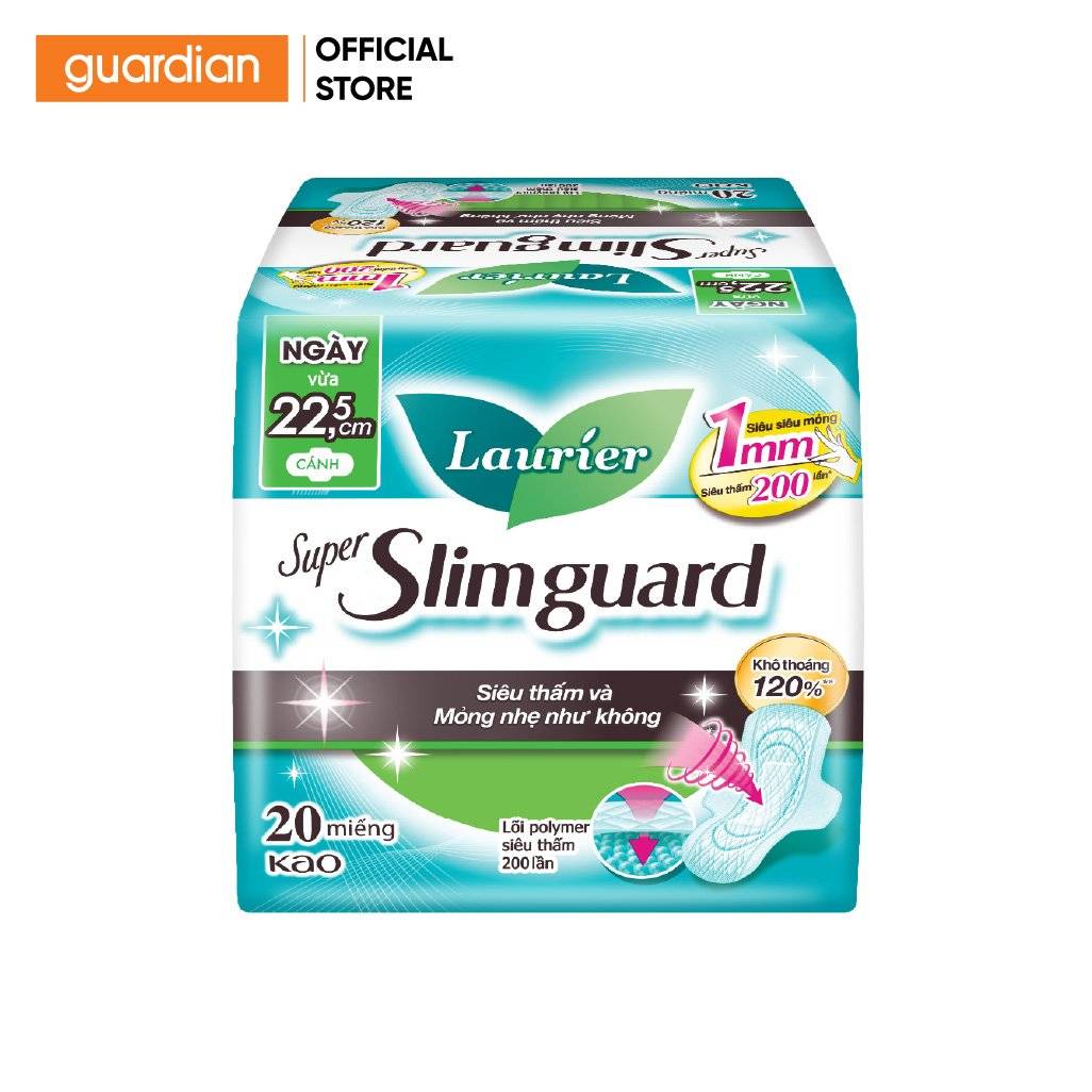 Băng vệ sinh Laurier Siêu mỏng 22.5 cm 20Miếng
