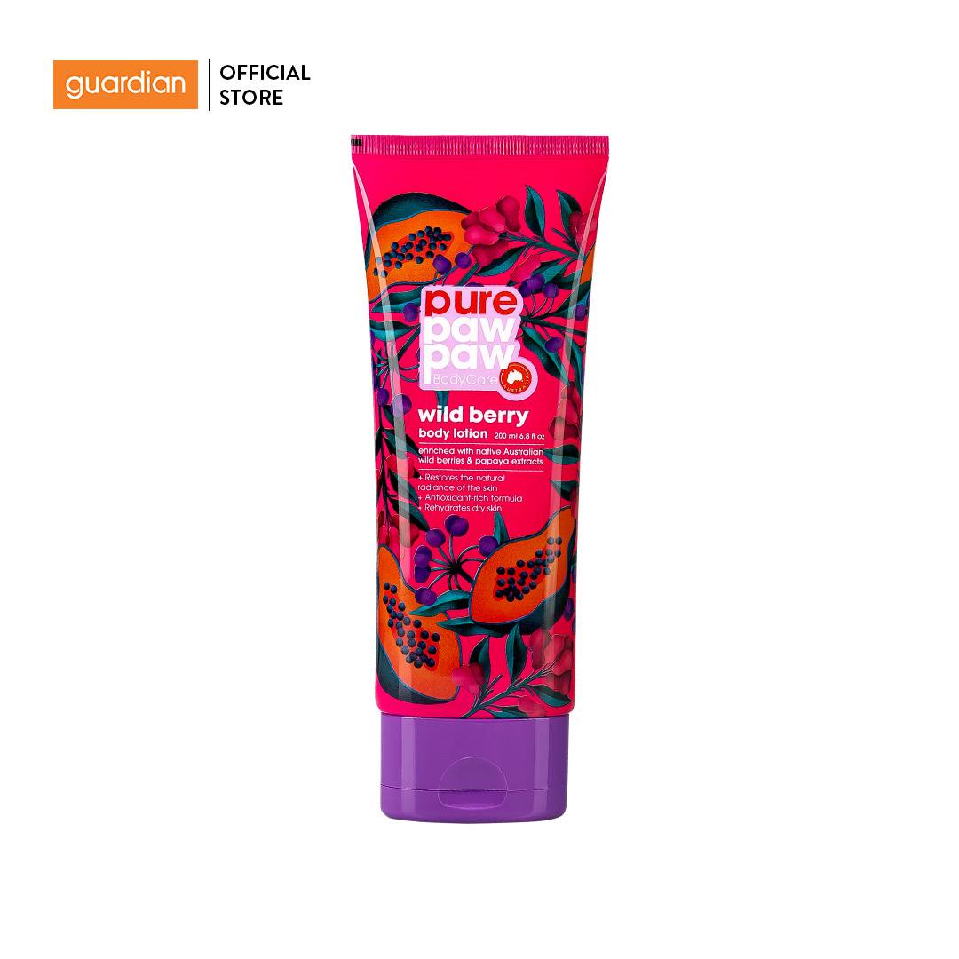 Kem Dưỡng Ẩm Làm Sáng Da Toàn Thân Pure Paw Paw Wild Berry Body Lotion