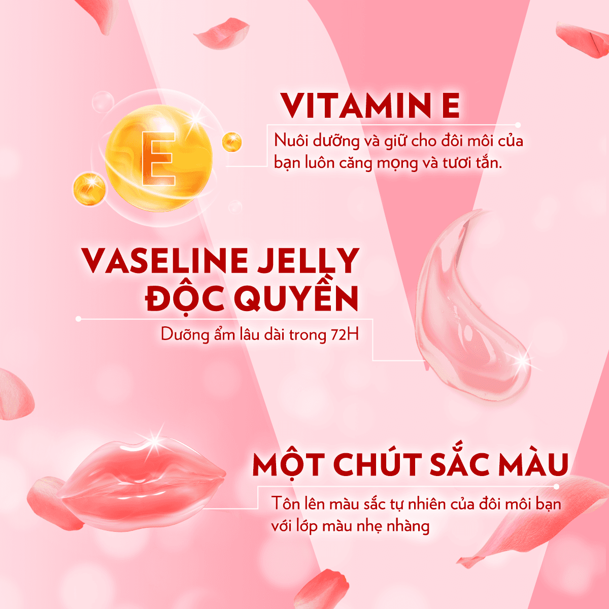 Sáp Dưỡng Môi Vaseline Lips Therapy Rosy Lips Hoa Hồng 7Gr