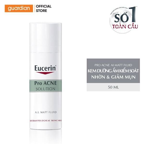 Kem dưỡng ẩm kiểm soát nhờn & giảm mụn Eucerin Matt Fluid 50ML