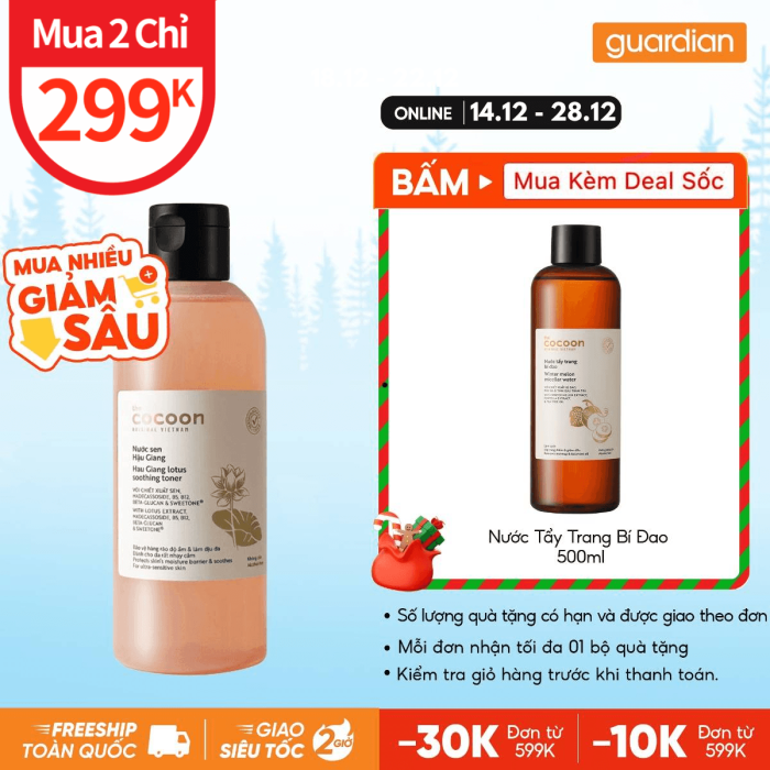 Toner Sen Hậu Giang 310ml