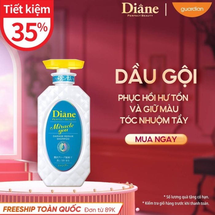 Dầu Gội Diane Perfect Beauty Miracle You Damage Repair Giảm Gãy Rụng,