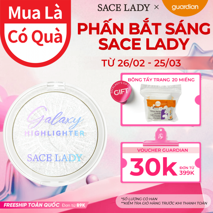Phấn Bắt Sáng Sace Lady Galaxy Highlighter Powder 6g