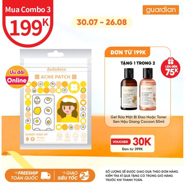 Miếng Dán Mụn Nhiều Màu Sắc Dododots Acne Patch Sunny Sideup Hình Quả ...