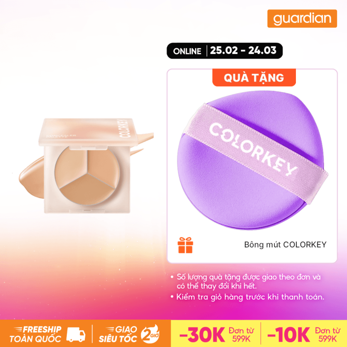 Che Khuyết Điểm 3 Màu Lâu Trôi Colorkey Targeting Three-Colour ...