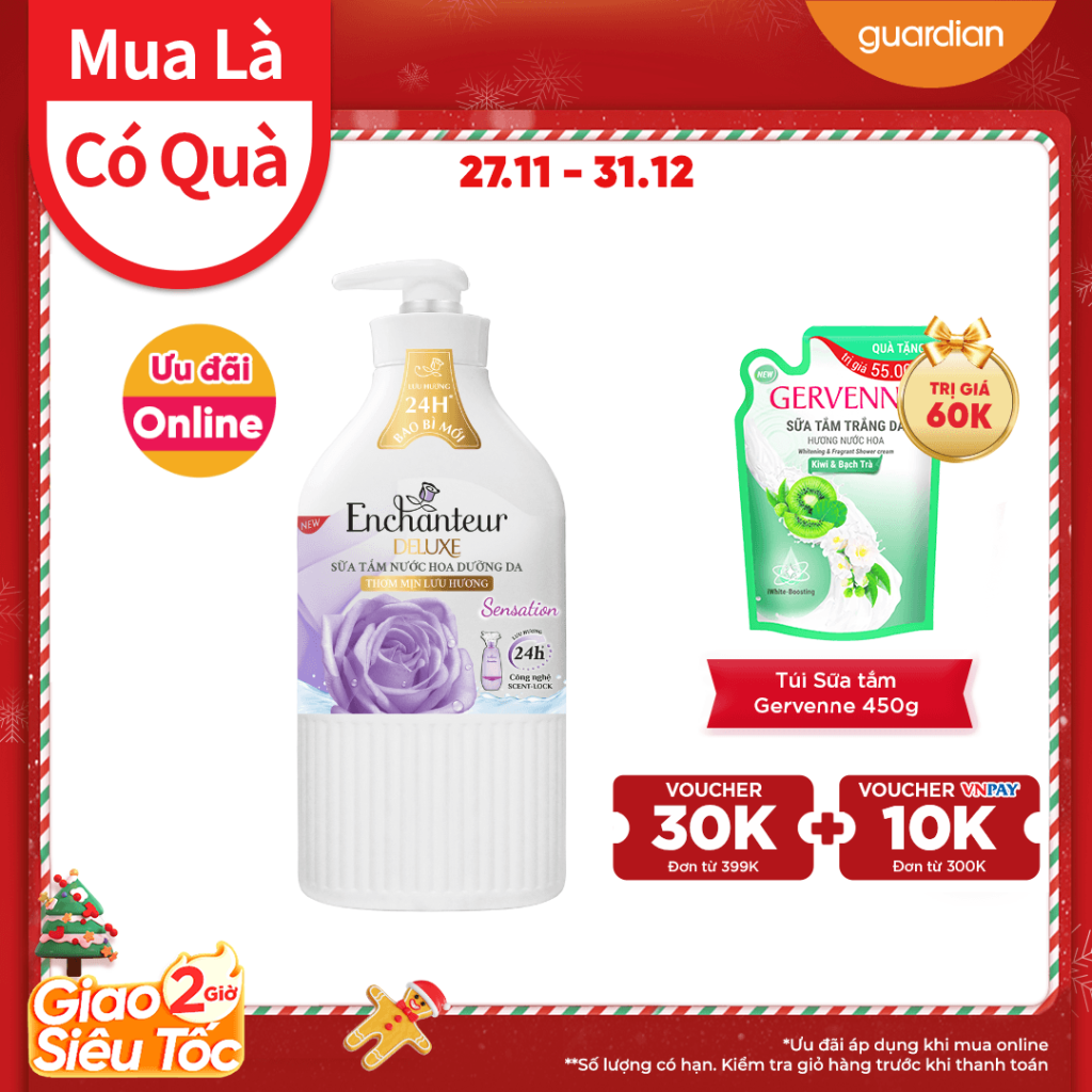 Sữa Tắm Dưỡng Da Enchanteur Deluxe Sensation Perfumed Shower Gel Hương ...