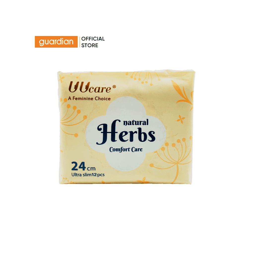 Băng Vệ Sinh Thảo Dược UU Care Ban Ngày 24cm 12 Miếng
