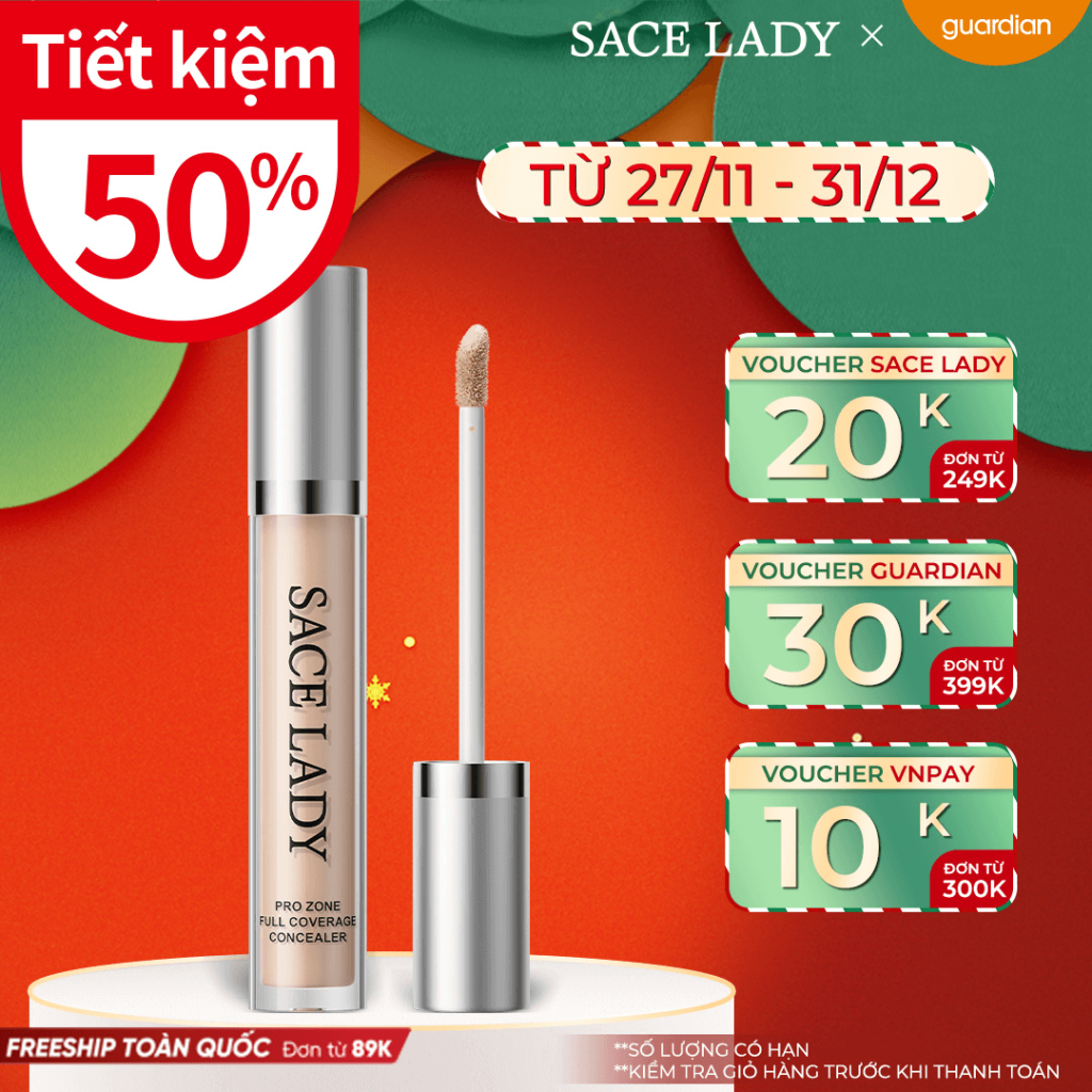 Kem Che Khuyết Điểm Sace Lady Pro Zone 24hr Full Coverage Concealer ...