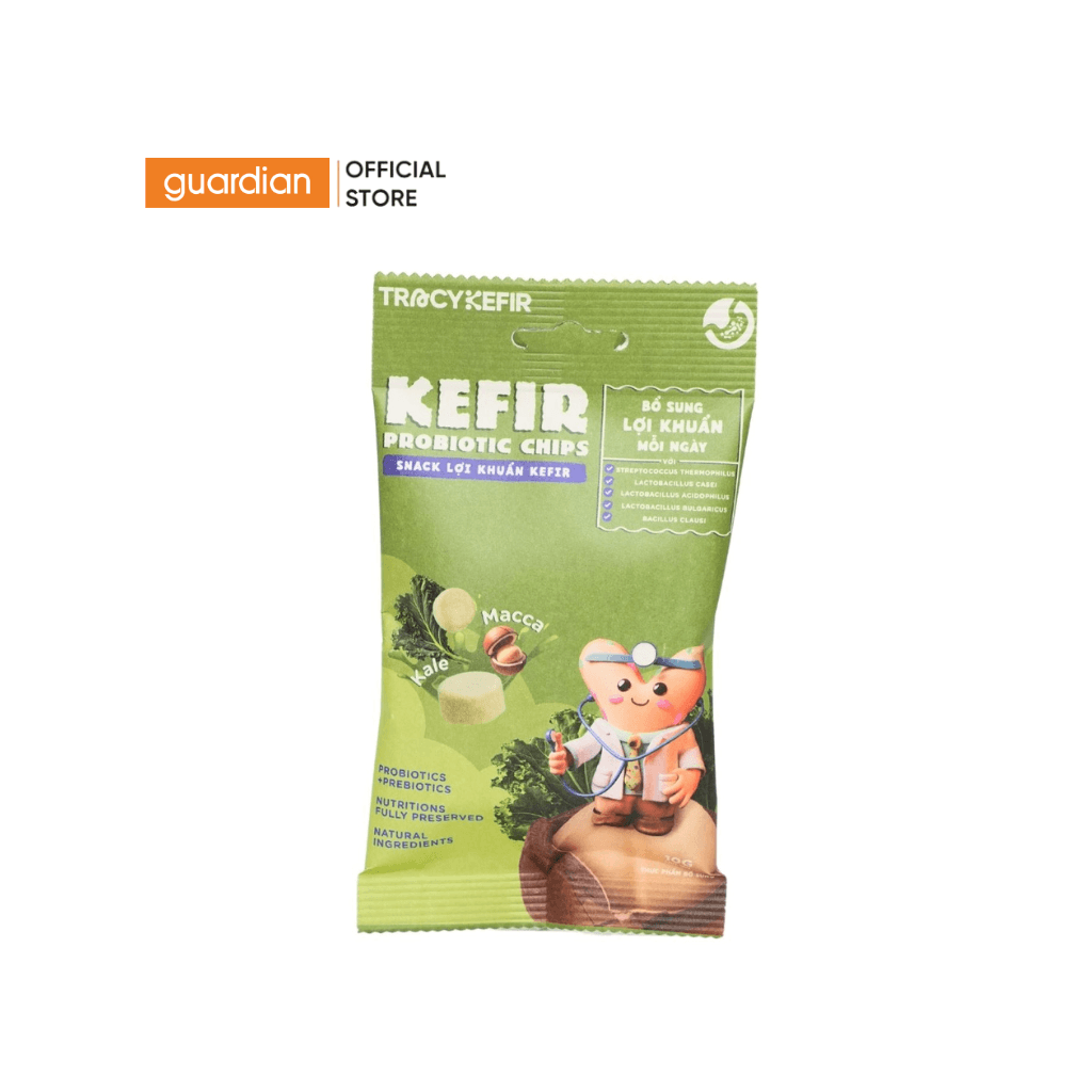 Snack Lợi Khuẩn Kefir Tracykefir Vị Kale & Macca 10g