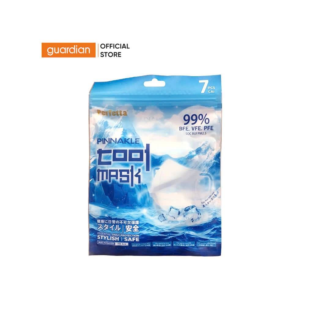 Khẩu Trang Y Tế Làm Mát Perfetta Pinnakle Cool Mask 3 Lớp Gói 7 Cái
