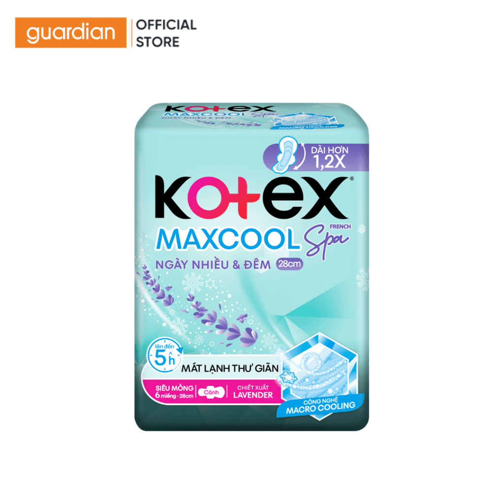 Băng Vệ Sinh Giúp Chống Tràn Kotex Max Cool French Spa Siêu Mỏng Có ...