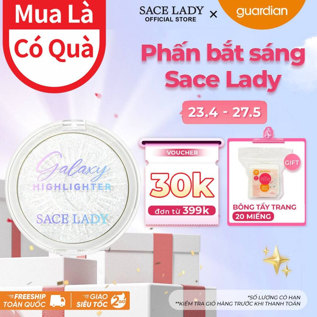 Phấn Bắt Sáng Sace Lady Galaxy Highlighter Powder 6g
