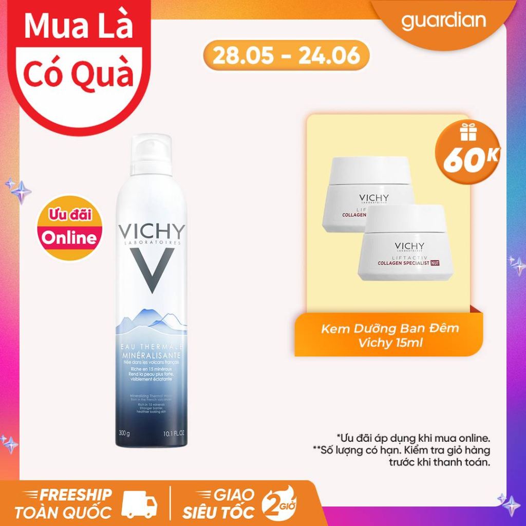 Xịt khoáng Vichy Mineralizing Thermal Water 300ml