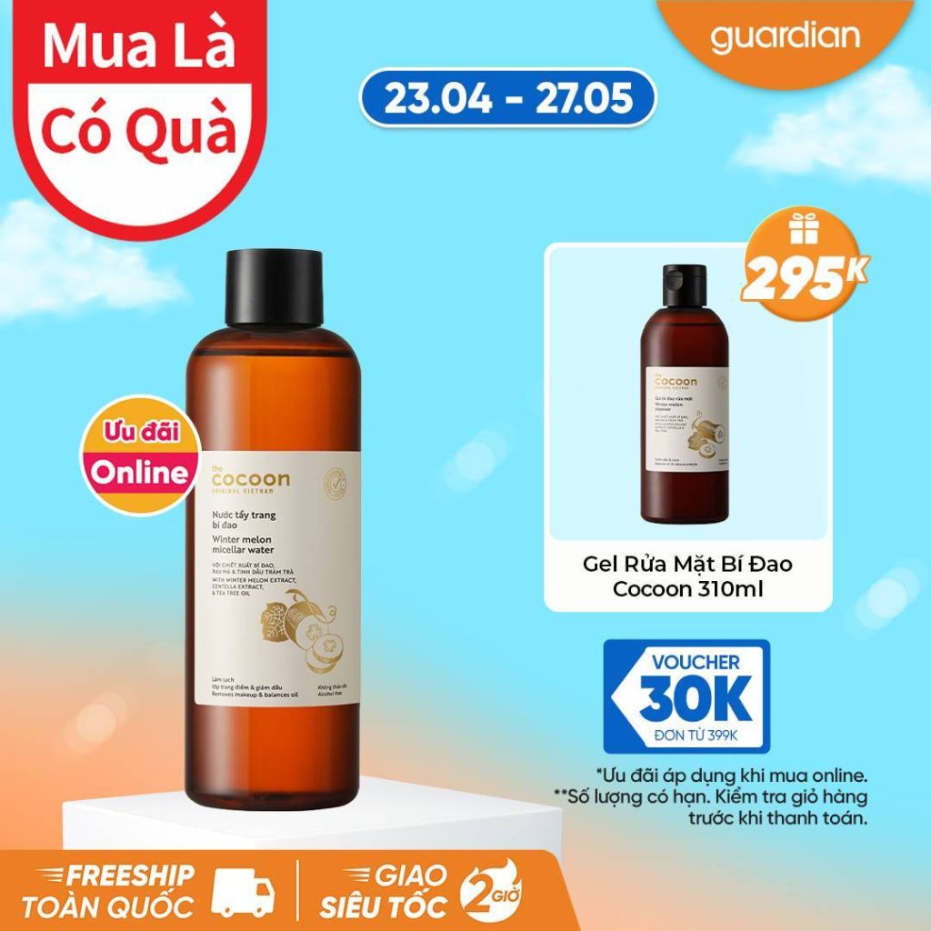 Nước Tẩy Trang Bí Đao Cocoon 500ml