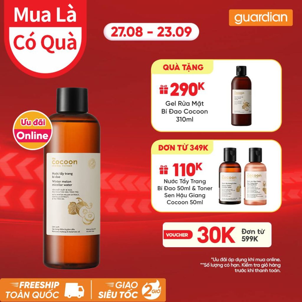Nước Tẩy Trang Bí Đao Cocoon 500ml